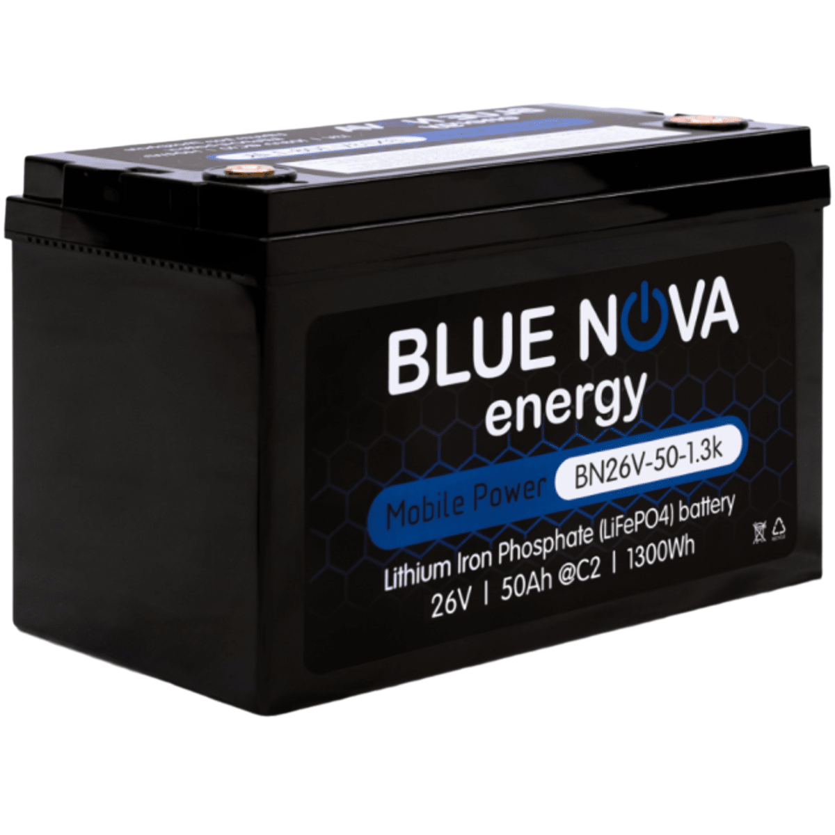 BlueNova BN26V-50-1.3K MPS LiFePO4 Battery - Sustainable.co.za