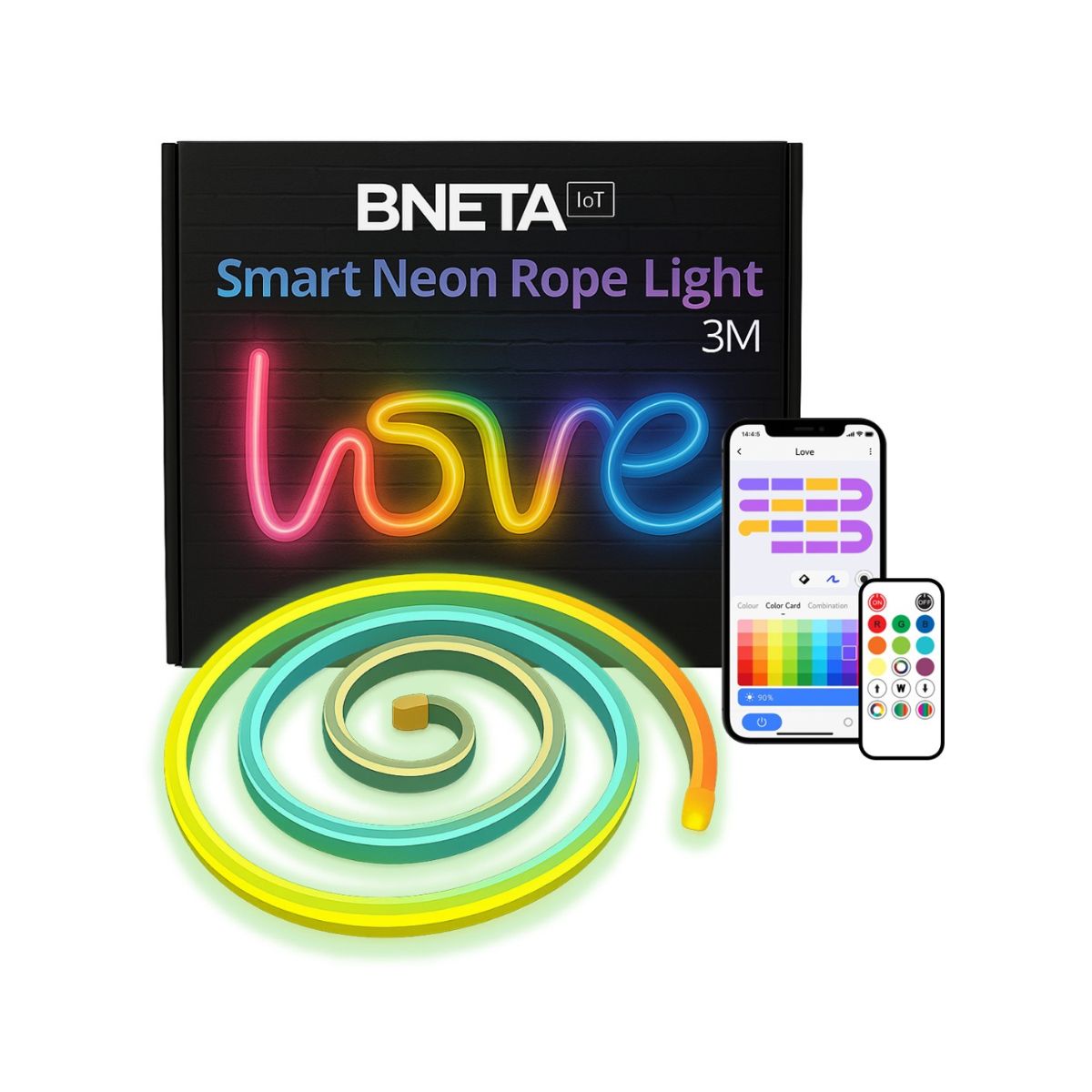 BNETA IoT Smart Neon Rope Light - Sustainable.co.za