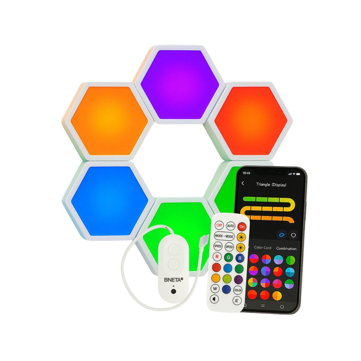 BNETA IoT Smart Hexagon ST70 Light - Sustainable.co.za