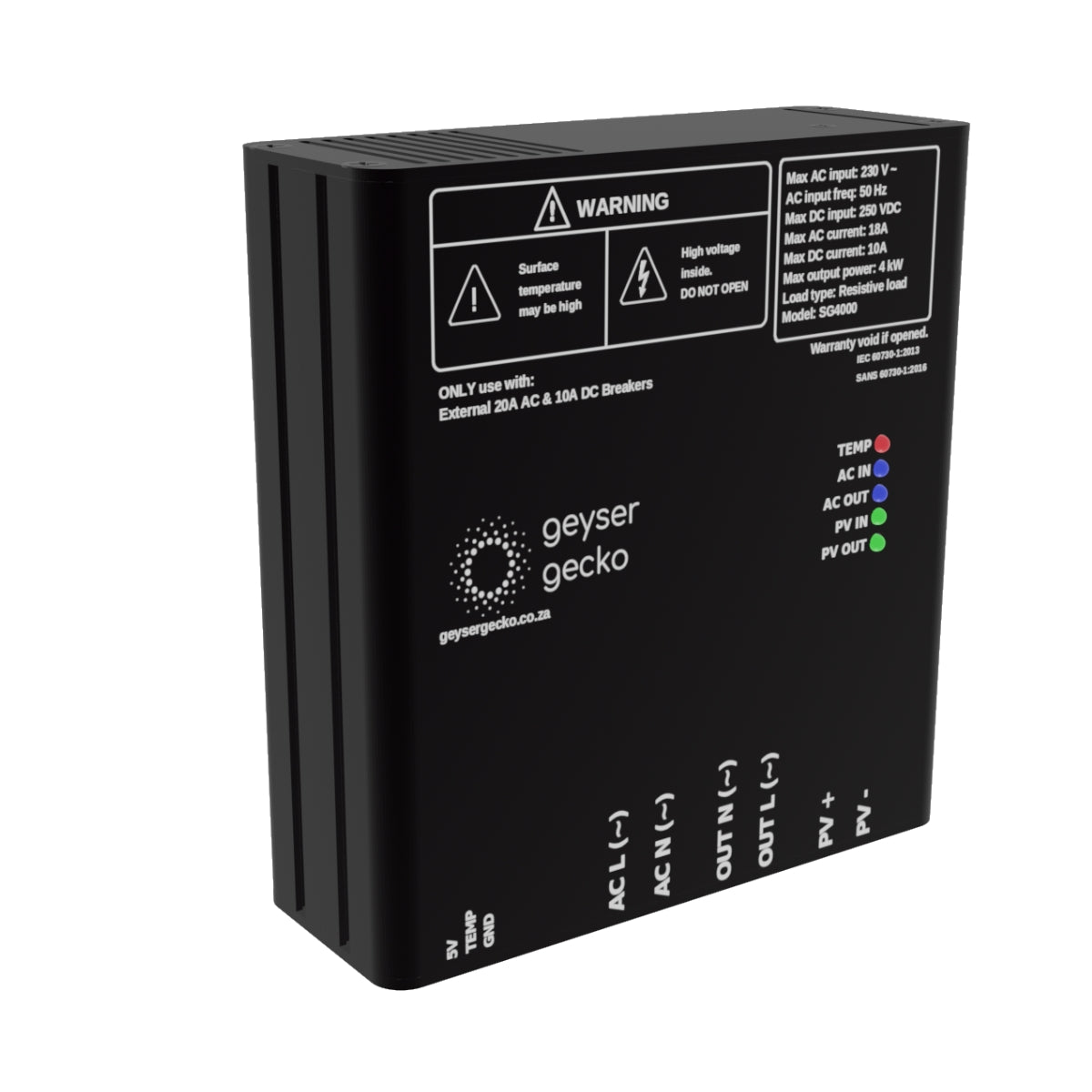 Geyser Gecko SG4000 PV Geyser Controller - Sustainable.co.za