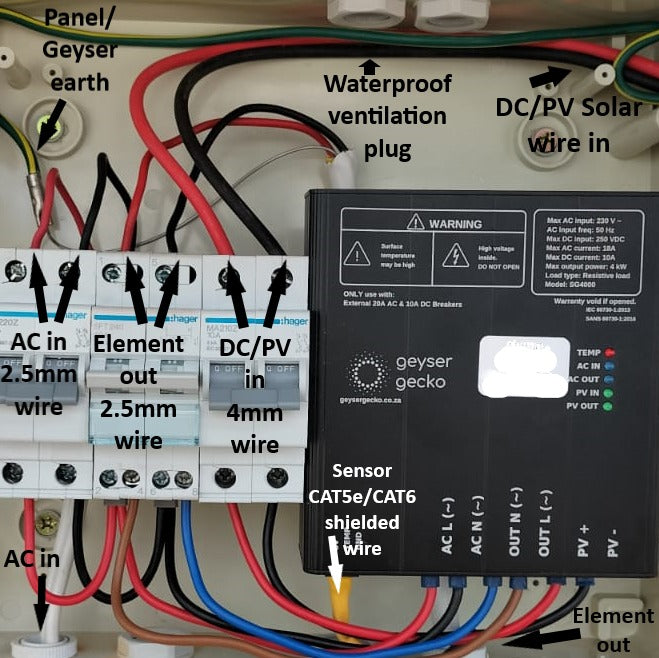 Geyser Gecko SG4000 PV Geyser Controller - Sustainable.co.za