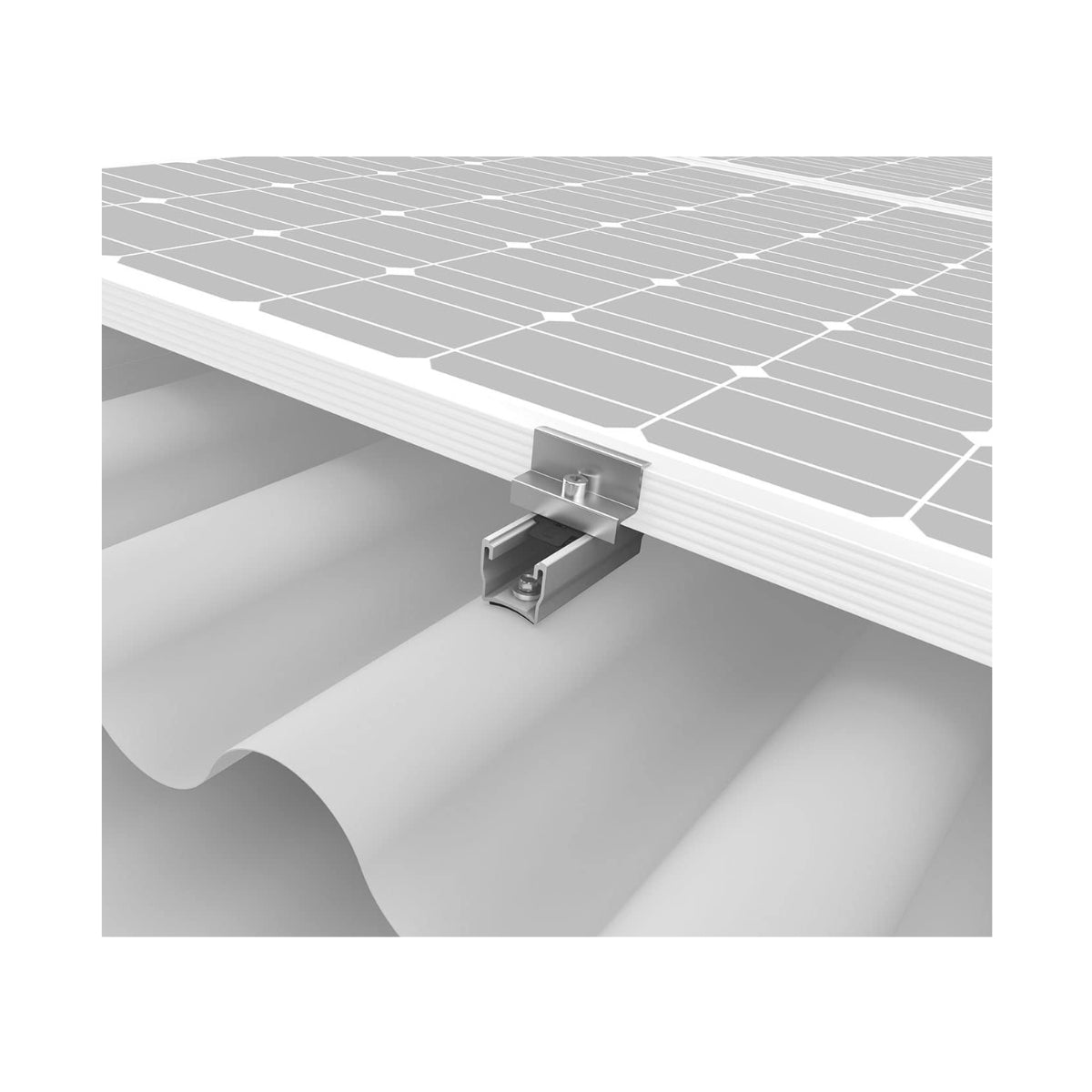 K2 Systems Corrugated Roof MultiRail 5 Panel Roof Mounting System ...