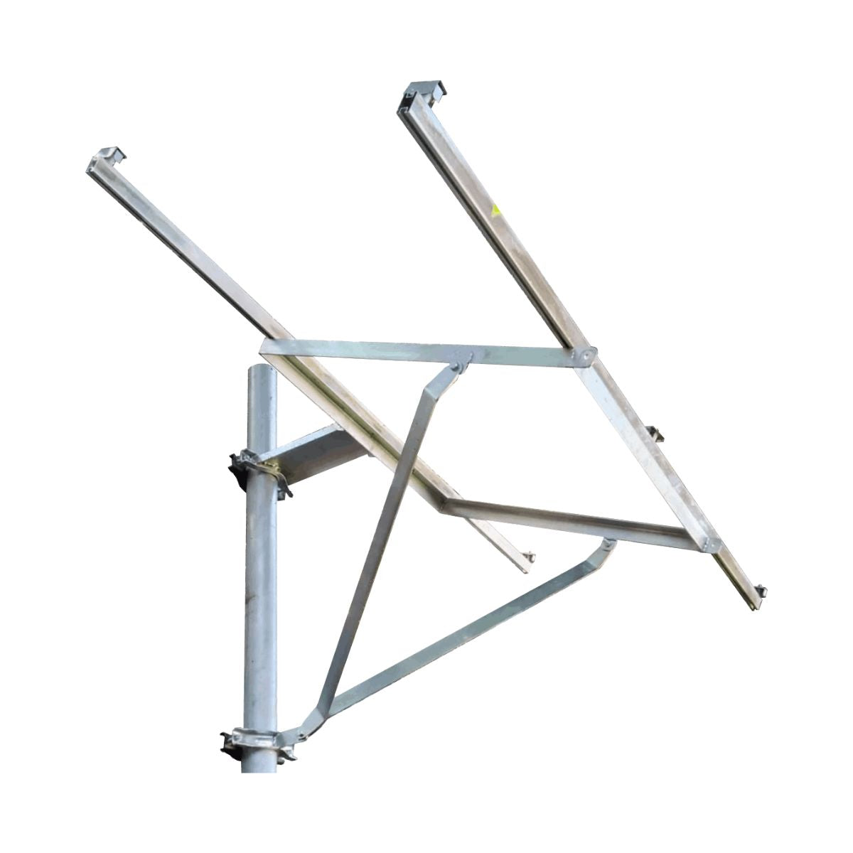 2 Panel T-Pole Mast Mount Structure - 180W - 600W - Sustainable.co.za