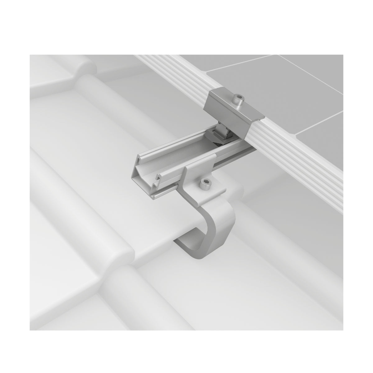 K2 Systems Tile Roof SingleRail 3S 1 Panel Roof Mounting System ...