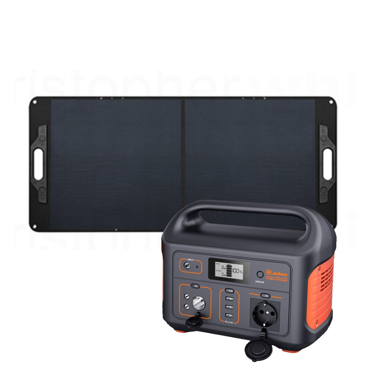 Jackery Explorer 500 and EvoCharge 100W Pro Solar Panel Combo ...